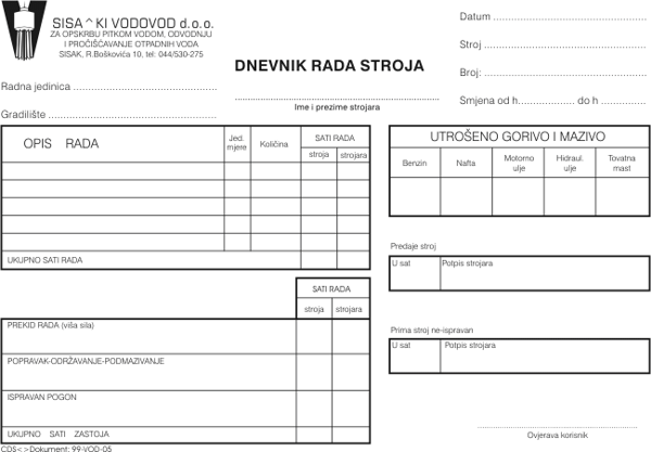BLOKOVI – dnevnik rada stroja A5 – NAŠI KUPCI